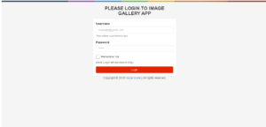 Image Gallery Web Application in PHP and Bootstrap