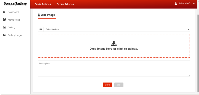 Image Gallery Web Application in PHP and Bootstrap