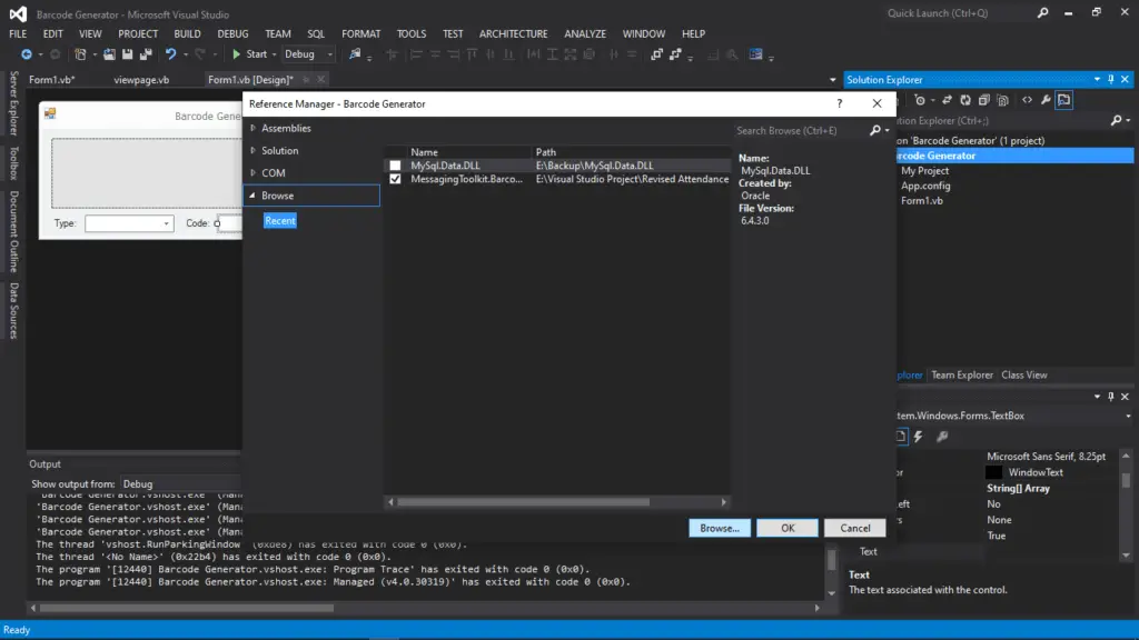 Barcode Generator in VB.NET Tutorial and Source code Barcode Generator in VB.NET Tutorial and Source code