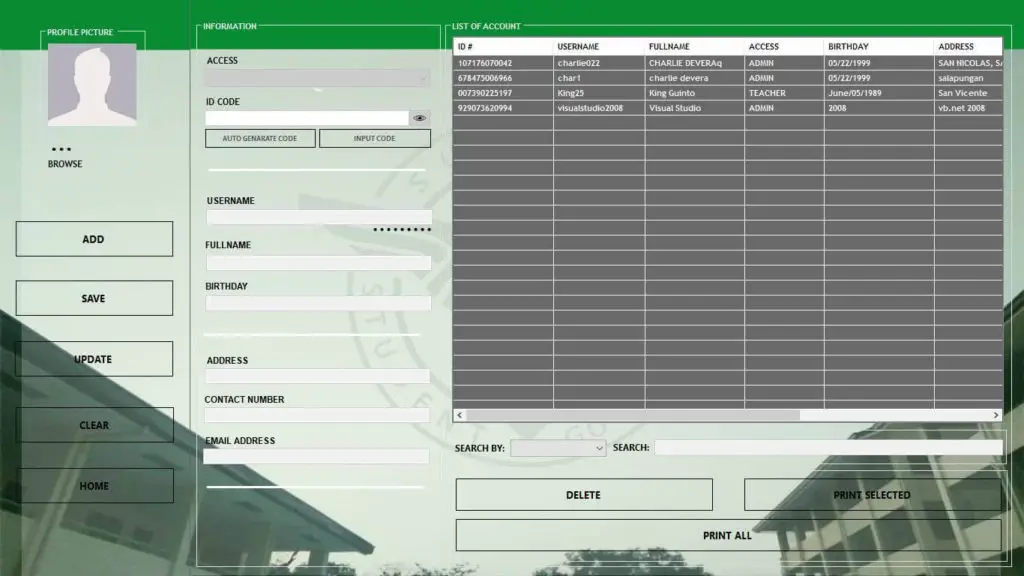 Senior High School Voting System In Vbnet
