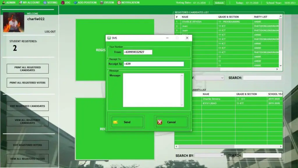 Senior High School Voting System in VB.Net