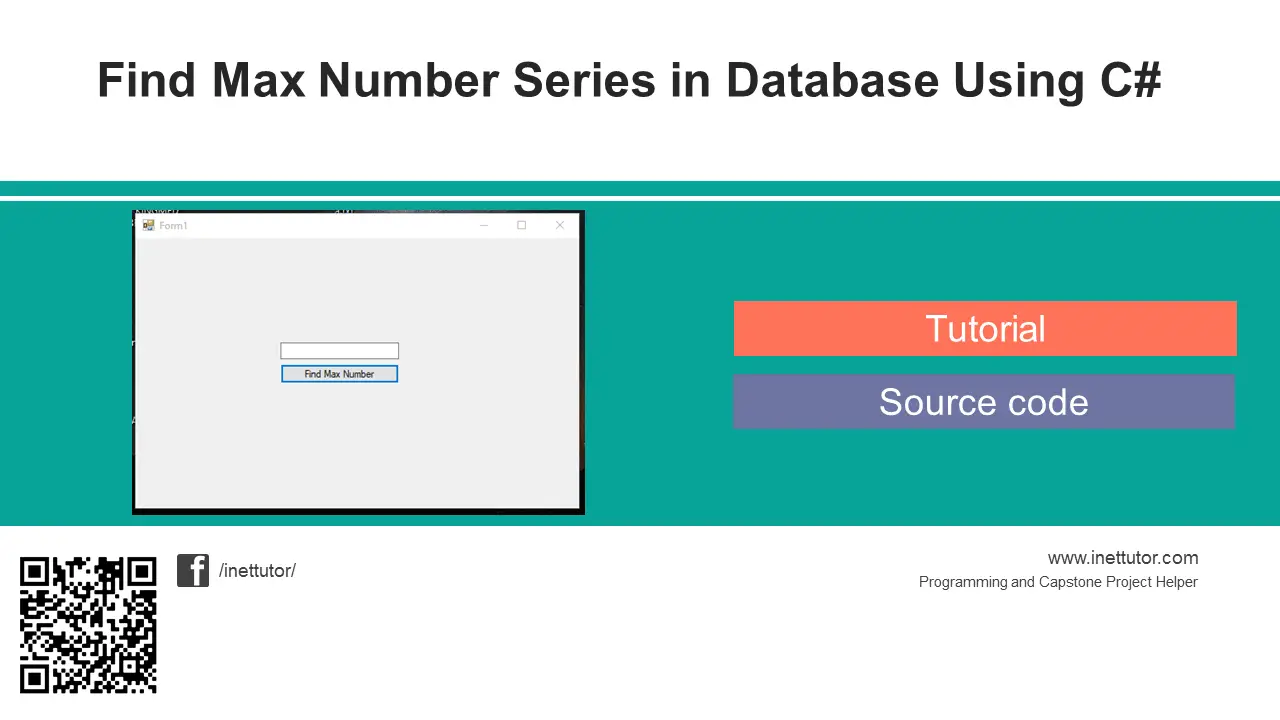Find Max Number Series In Database Using C 