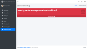 Beauty Parlour Management System Free Template in PHP and Bootstrap