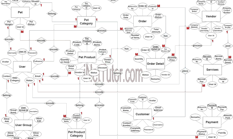 ELearning System ER Diagram