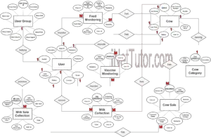 Dairy Farm Management System ER Diagram - iNetTutor.com