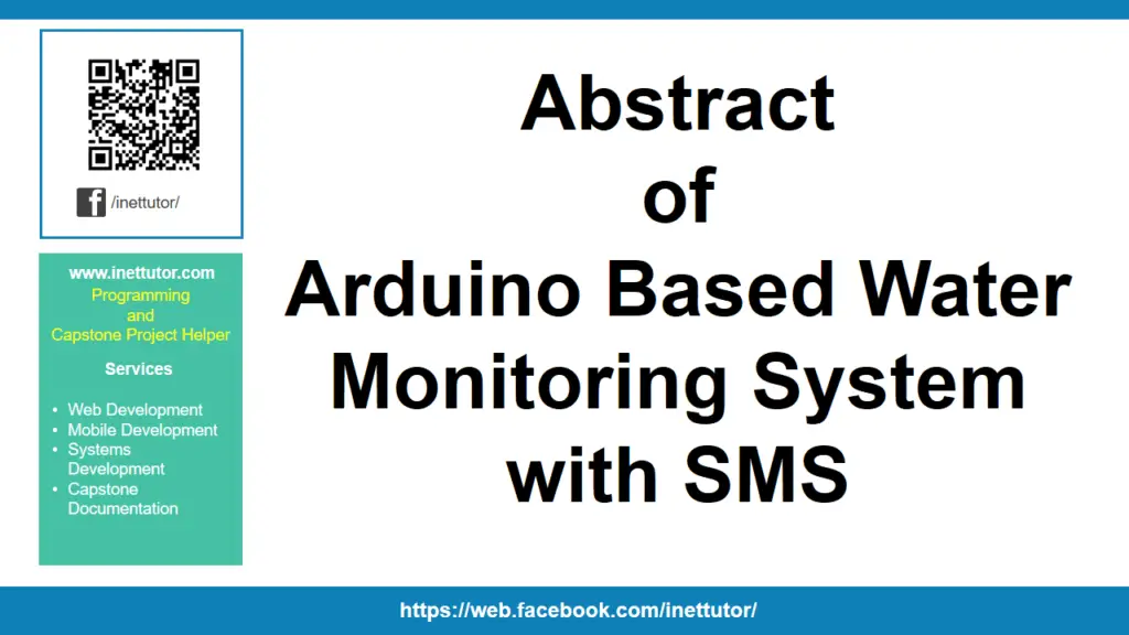 Abstract of Arduino Based Water Monitoring System with SMS - iNetTutor.com