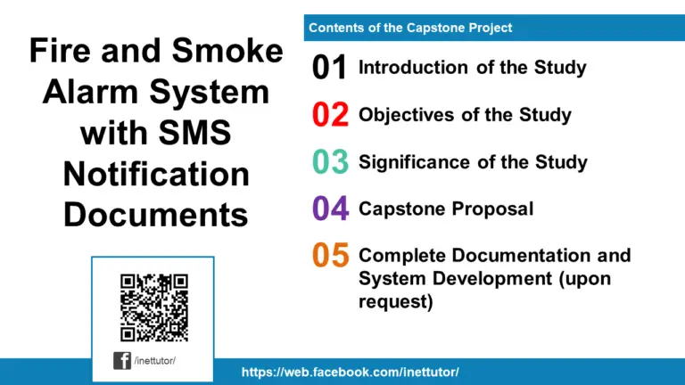 Fire and Smoke Alarm System with SMS Notification Documents - iNetTutor.com