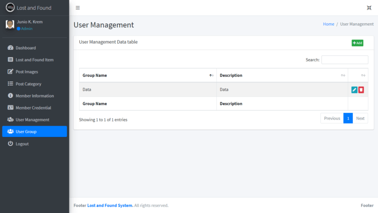Lost and Found System Free Download Bootstrap Template
