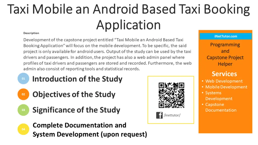 Taxi Mobile an Android Based Taxi Booking Application - iNetTutor.com