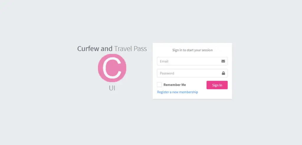 Curfew and Travel Pass Information System Free Template - 2025