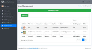 Laundry Shop Management System Free Download Bootstrap Template ...