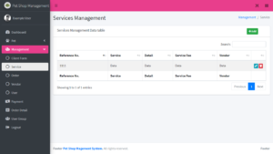 Pet shop Management System Free Download Bootstrap Template - iNetTutor ...