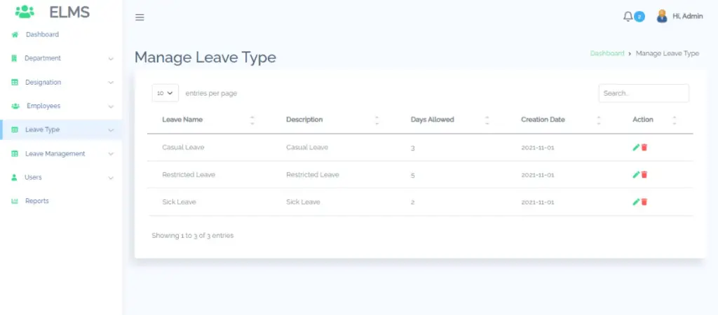 Employee Leave Management System Free Download 2025 - iNetTutor.com