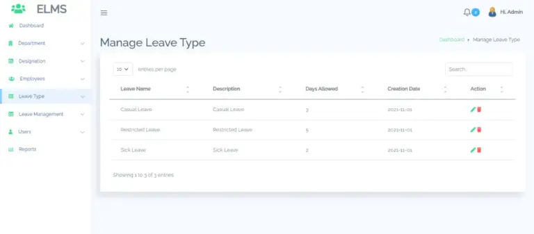 Employee Leave Management System Free Download 2025 - iNetTutor.com