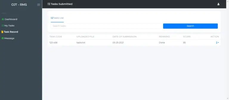 OJT Records Monitoring System 100% Free Template - iNetTutor.com