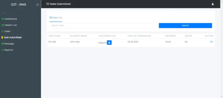Ojt Records Monitoring System 100 Free Template
