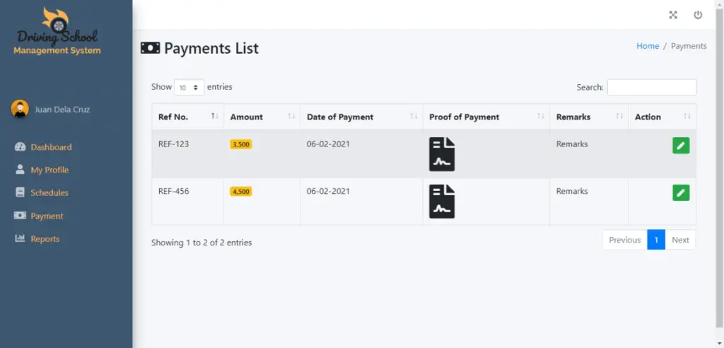 Driving School Management System Free Template - iNetTutor.com 2025