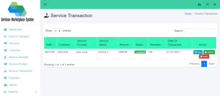 Services Marketplace System - Free Template 2025