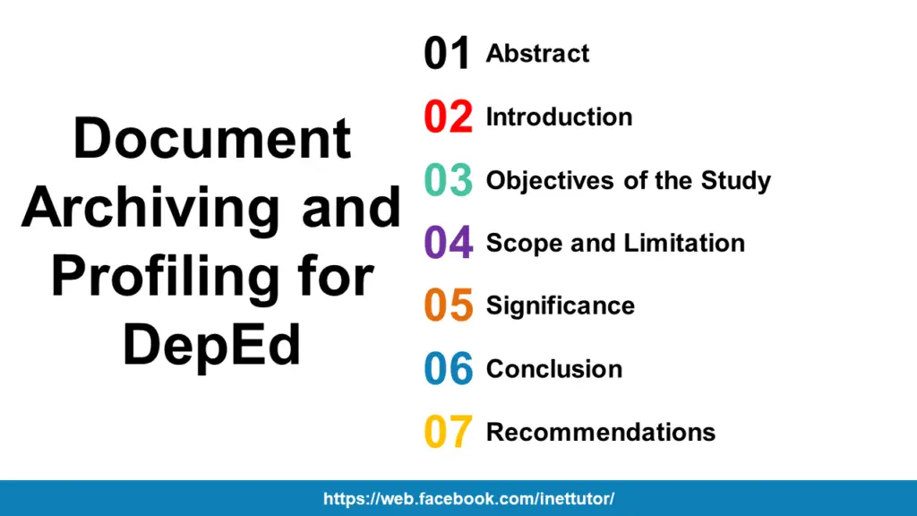 Document Archiving and Profiling for DepEd - Free Documents 2025