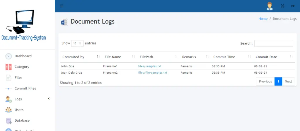 Document Tracking System Free Download - Free Template 2025