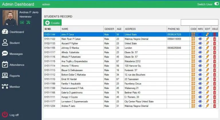 QR Code Attendance System with SMS Notification - Free Sample 2025