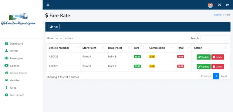 QR Code Fare Payment System - Free Template 2025