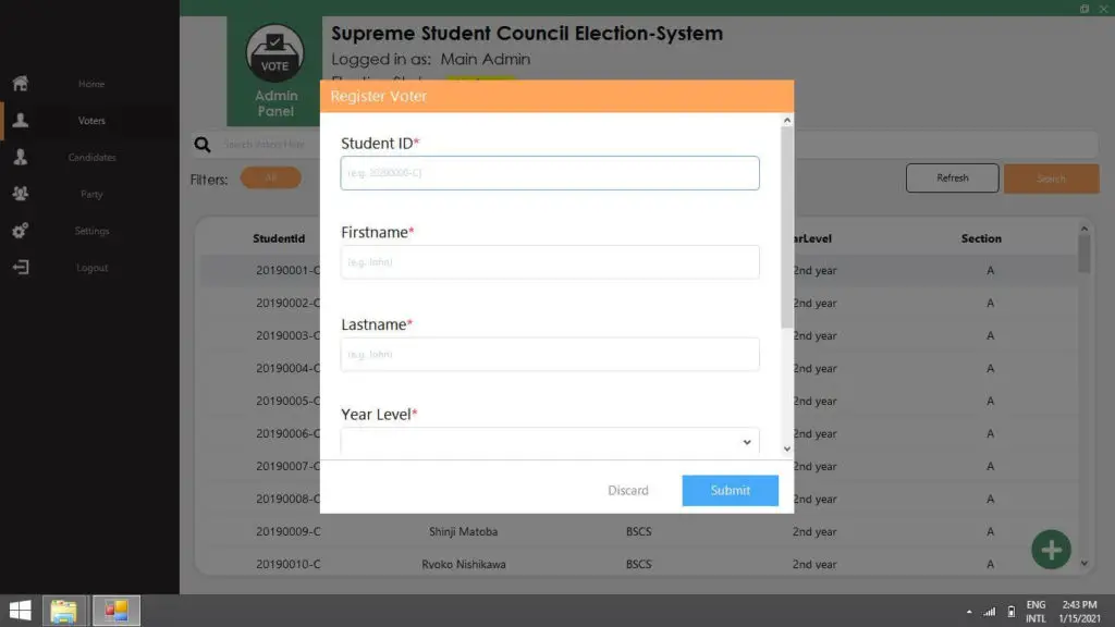 VB.Net SSC Election Voting System - Free Download 2025