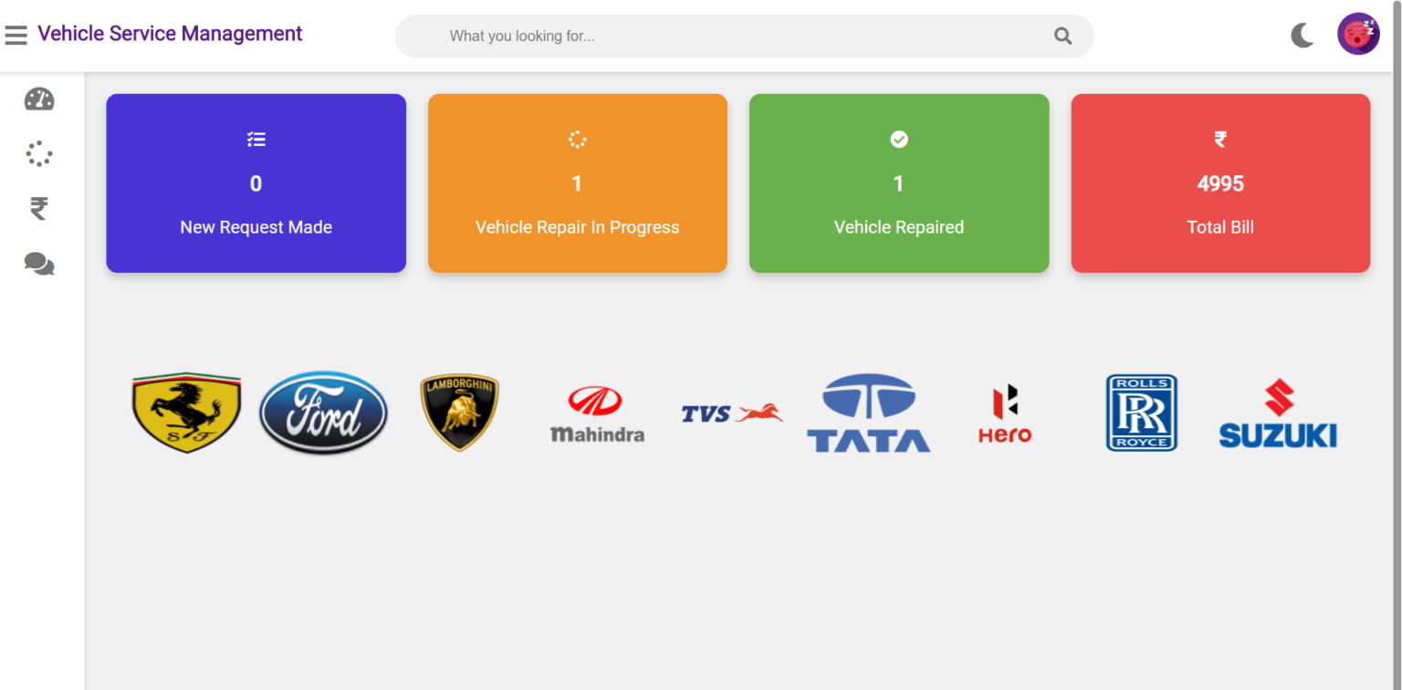 Vehicle Service Management System in Django - Free Download 2025