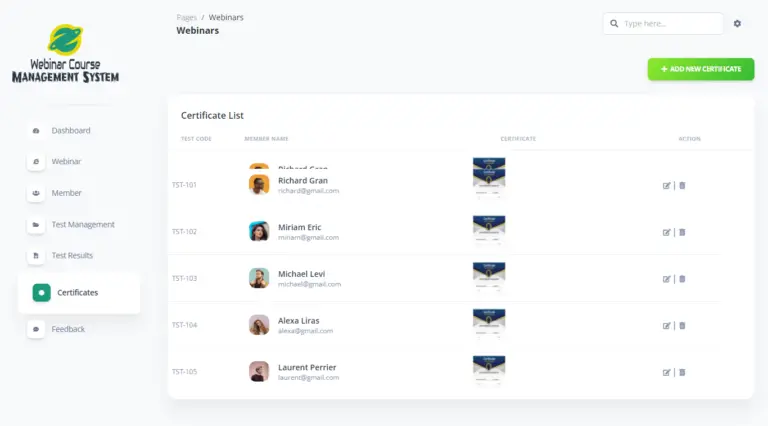 Course Management in Java Free Source code - iNetTutor.com