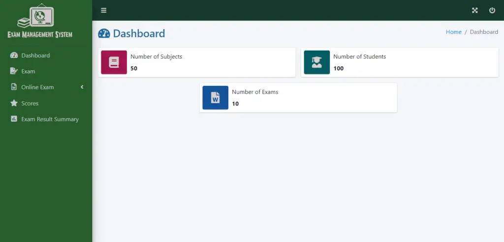 Exam Management System Free Bootstrap Source code - iNetTutor.com 2025