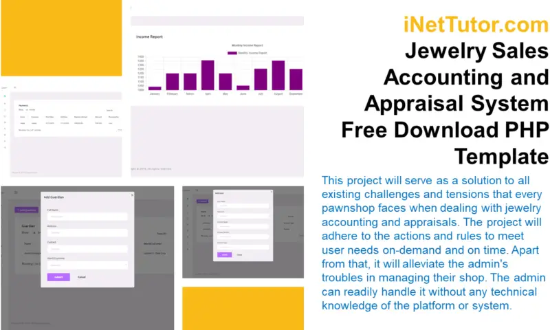 Invoice Management System Free Bootstrap Template Source code - iNetTutor.com 2024