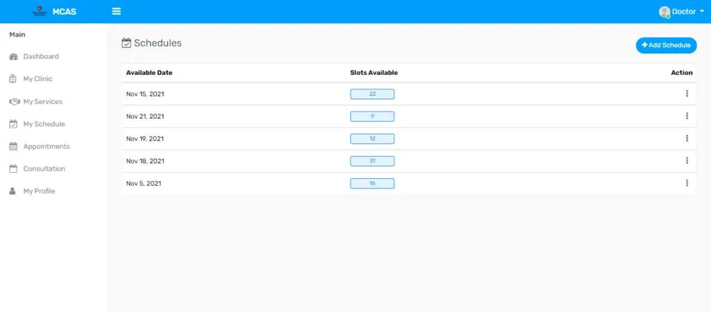 Multi Clinic Appointment System Free Template Source code in PHP and ...