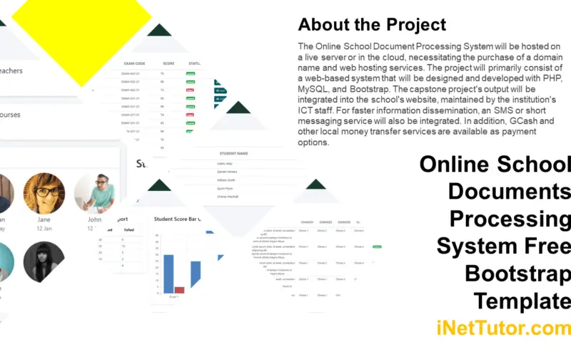 Elearning System Online Platform Free Bootstrap Template - iNetTutor.com 2023