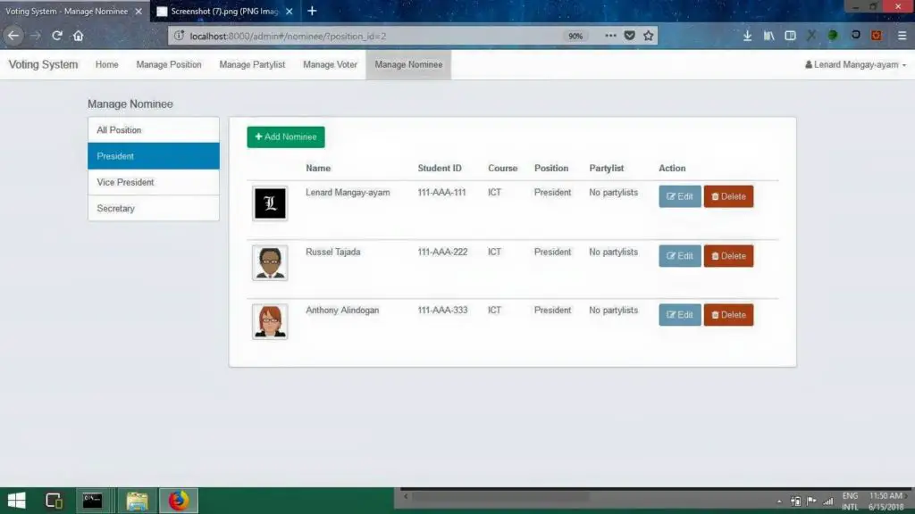 Voting System in Laravel and Vue Free Source code - iNetTutor.com 2025