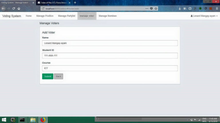 Voting System in Laravel and Vue Free Source code - iNetTutor.com 2025