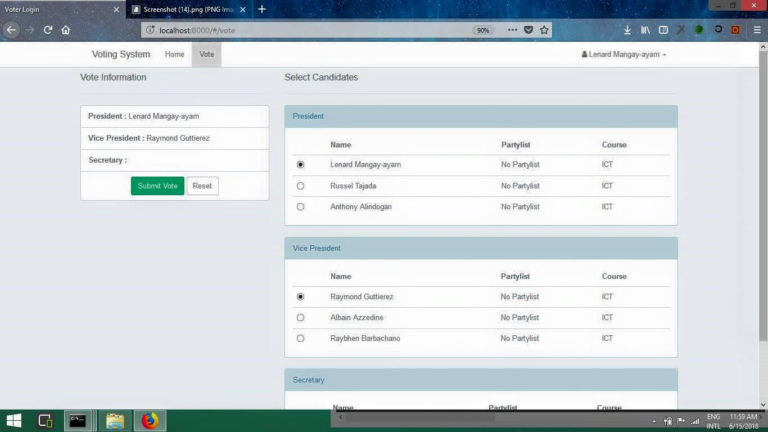 Voting System in Laravel and Vue Free Source code - iNetTutor.com 2025