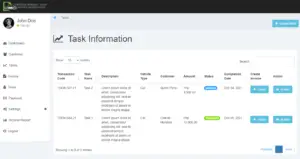 Vehicle Repair and Maintenance Management System Free Bootstrap Source ...