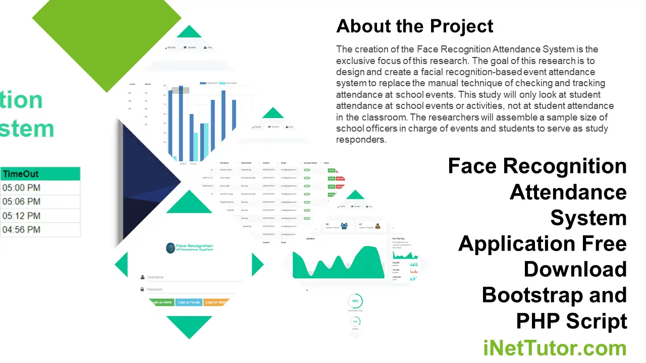 Face Recognition Attendance System Application Free Download Bootstrap And Php Script