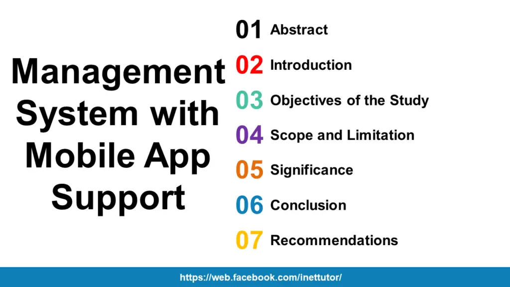 Management System with Mobile App Support - iNetTutor.com