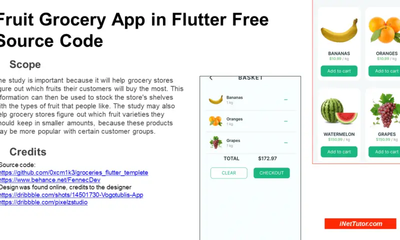 Shoe Shop App in Flutter Free Source Code - iNetTutor.com