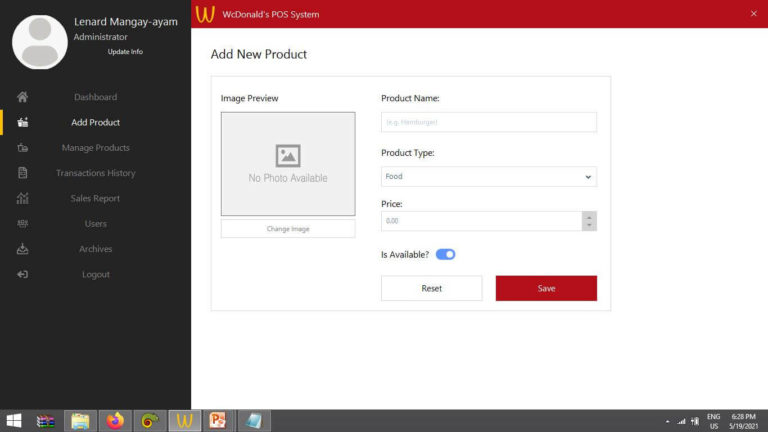 POS System Using C#.Net Winforms and MS Access Free Source code ...