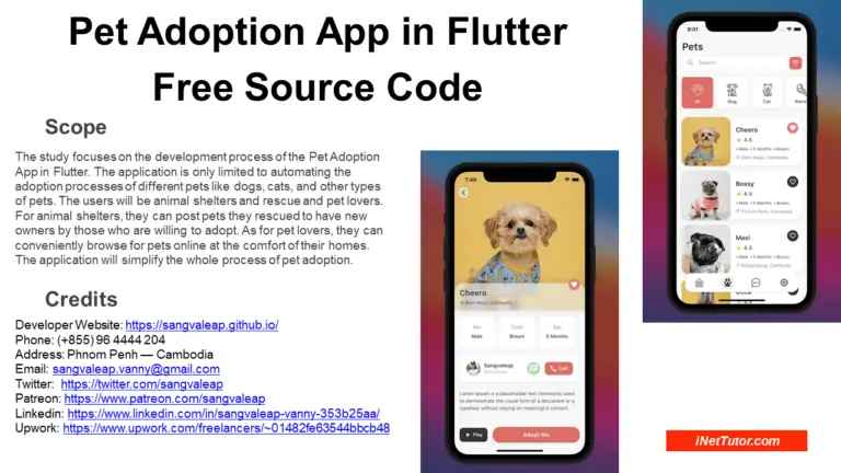 16 Lists of Free Capstone Project Ideas in Flutter - iNetTutor.com