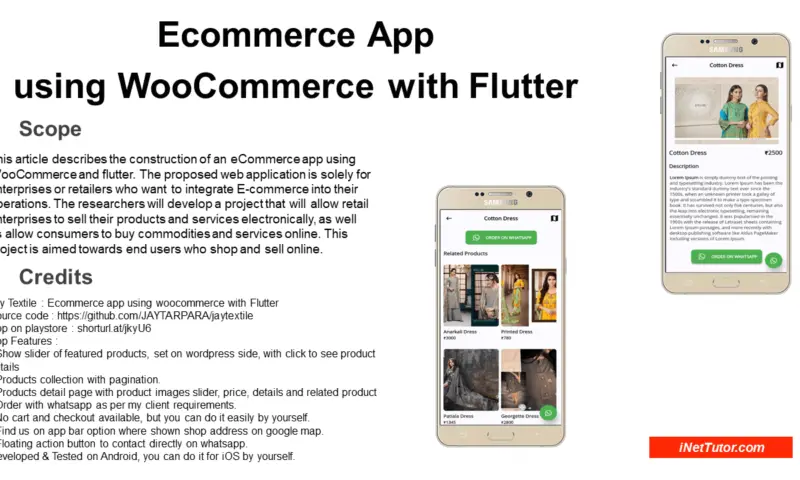 Shoe Shop App in Flutter Free Source Code - iNetTutor.com