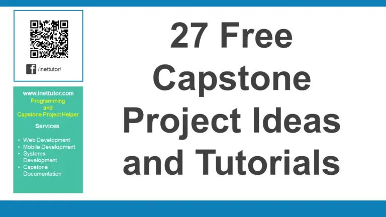 27 Free Capstone Project Ideas and Tutorials - iNetTutor.com