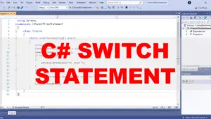C# SWITCH Statement Video Tutorial and Source code - iNetTutor.com