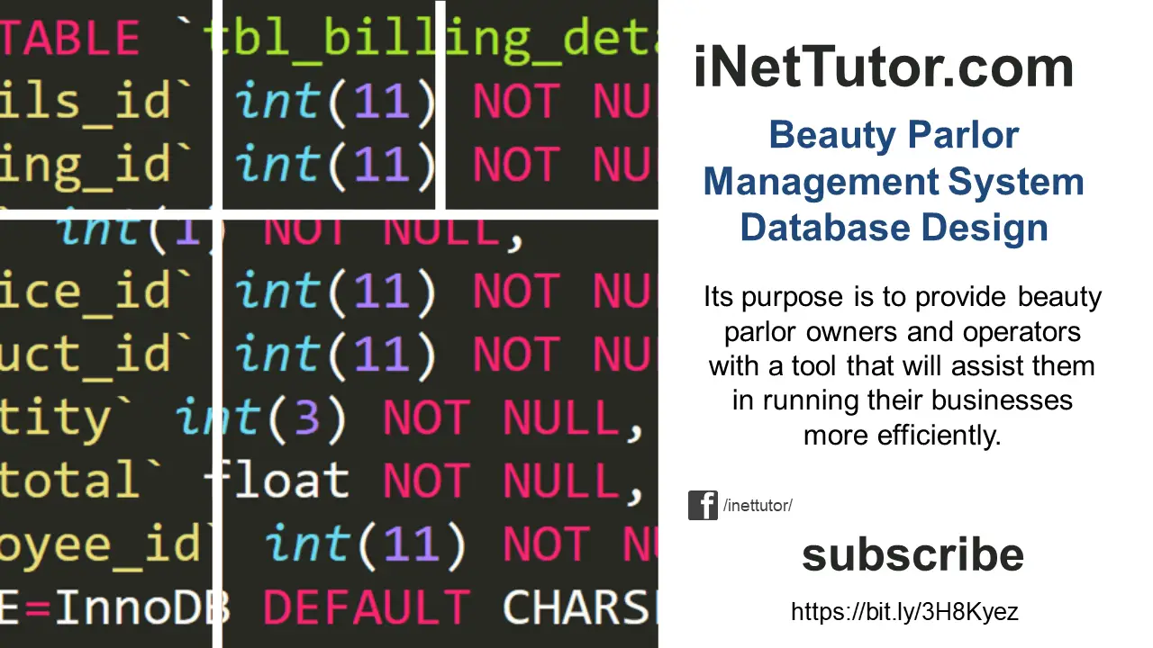 Free Beauty Parlor Management System Database Design 2025