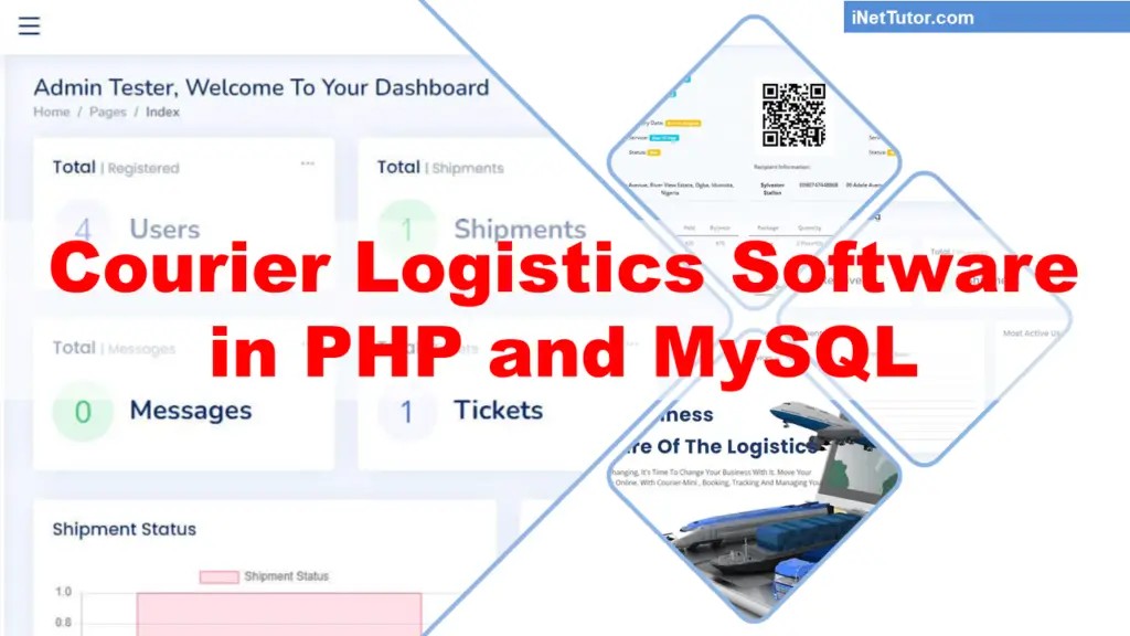 Courier Logistics Software in PHP and MySQL - Free Capstone Ideas 2025
