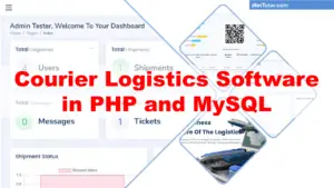 Courier Logistics Software in PHP and MySQL - Free Capstone Ideas 2025