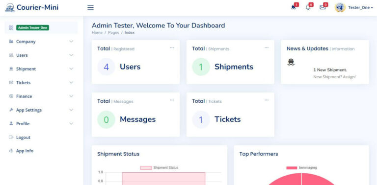 Courier Logistics Software in PHP and MySQL - Free Capstone Ideas 2025