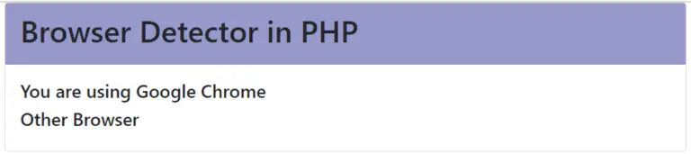 Browser Detector Script in PHP Free - 2025